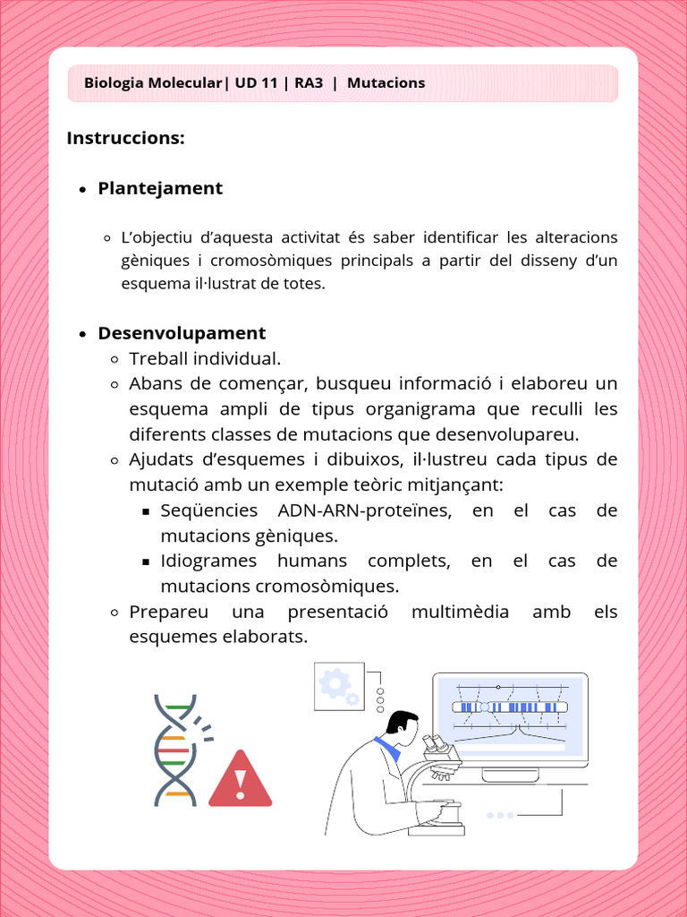 UD11. Mutacions. (1) | PDF
