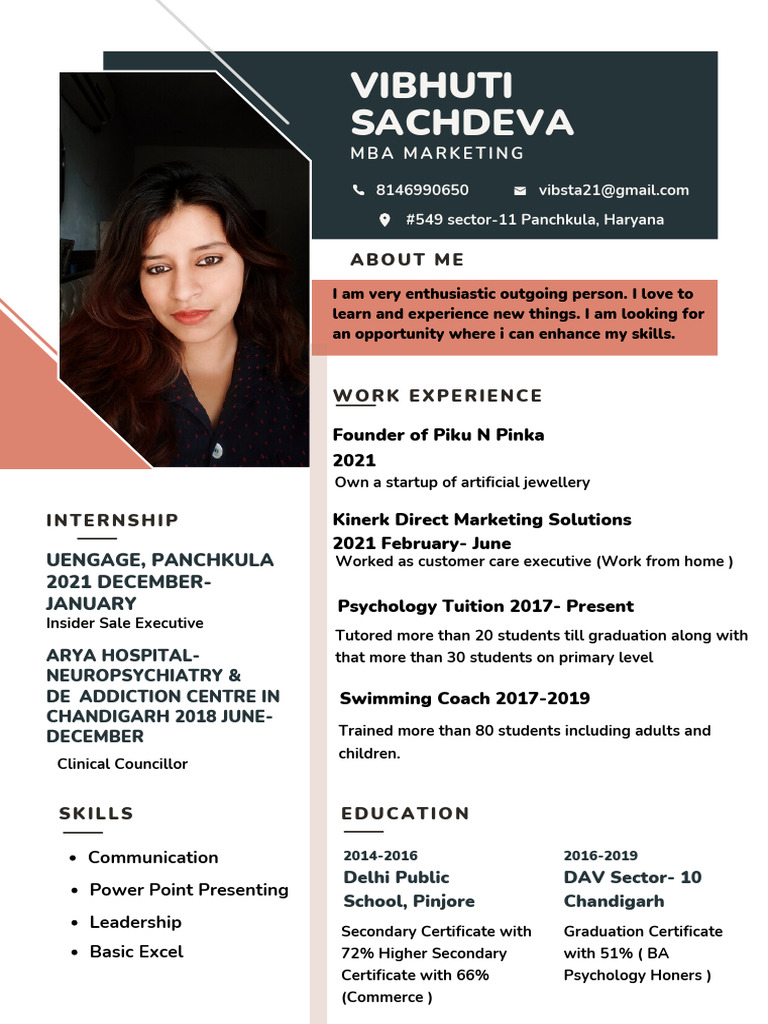 Vibhuti Sachdeva 2120982059 Resume | PDF