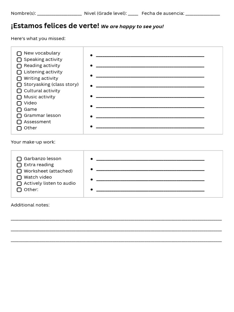 Student Absence Make-Up Work Guide | PDF