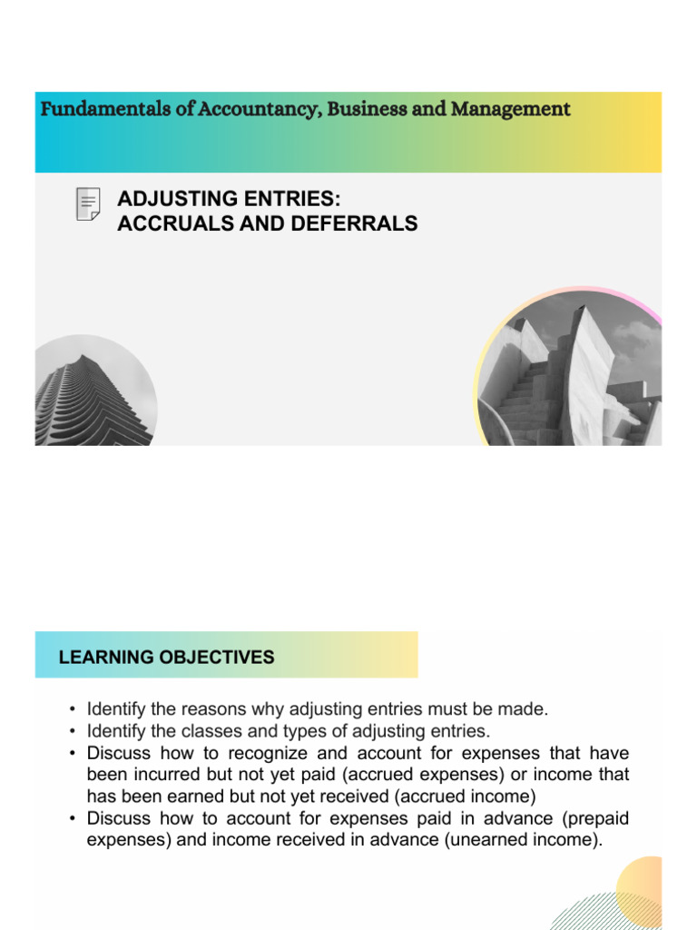 3.1 Q3 PPT Adjusting+Entries+ (Accruals+and+Deferrals) | PDF | Debits And Credits | Accrual