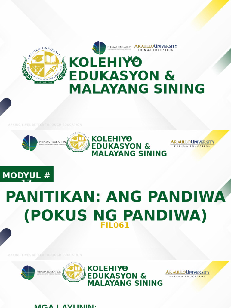 Fil061 Pandiwa | PDF