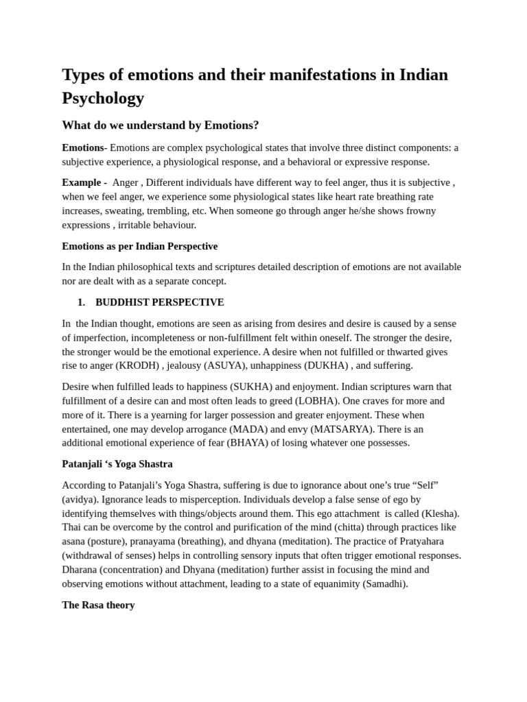 Indian Psychology J Mid - 2 Assignment J Tanisha Rathod | PDF ...