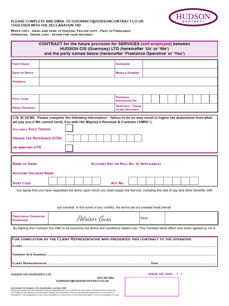 Hudson-Contract Byrne-Bros - (Formwork) - LTD Petrisor Gusa 20240725 113638 | PDF | Self ...
