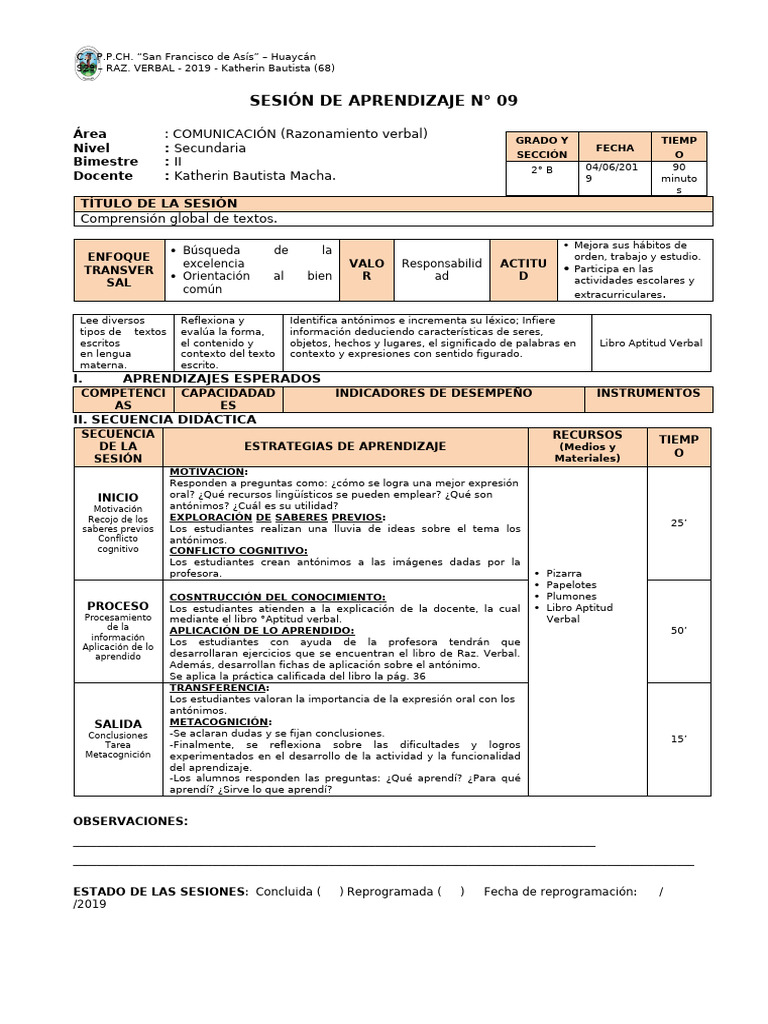 Comprensión de Textos en Secundaria | PDF | Exploración espacial ...