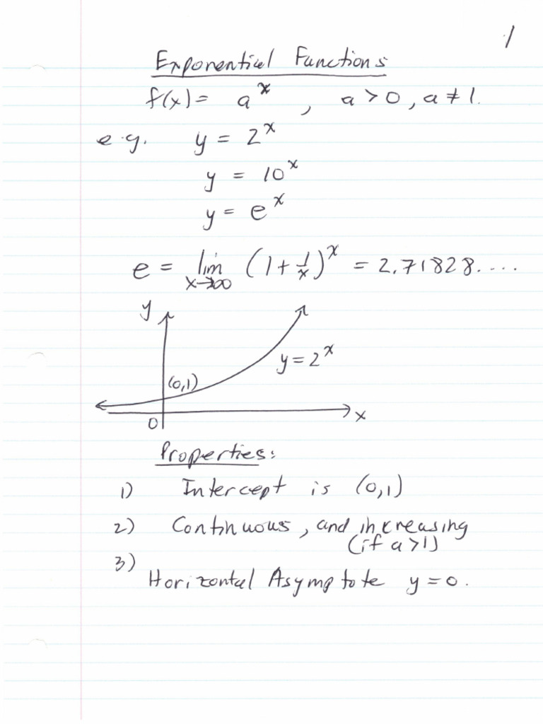 2.5 Exponential Functions and Compound Interest | PDF