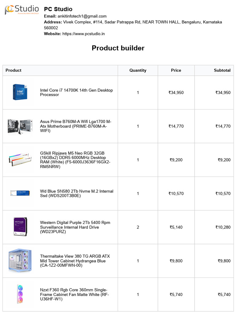 Build Your PC Online - Customize Your PC - PC Build | PDF | Personal Computers | Computing