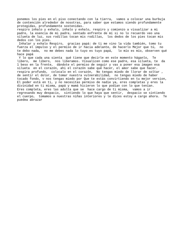 Sanando A Papá - Memo | PDF