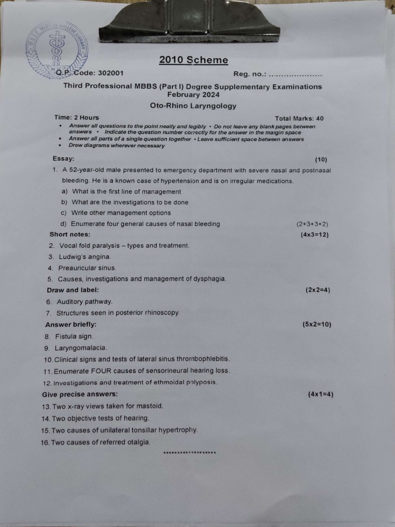 Compiled QP of Kuhs Medicine | PDF