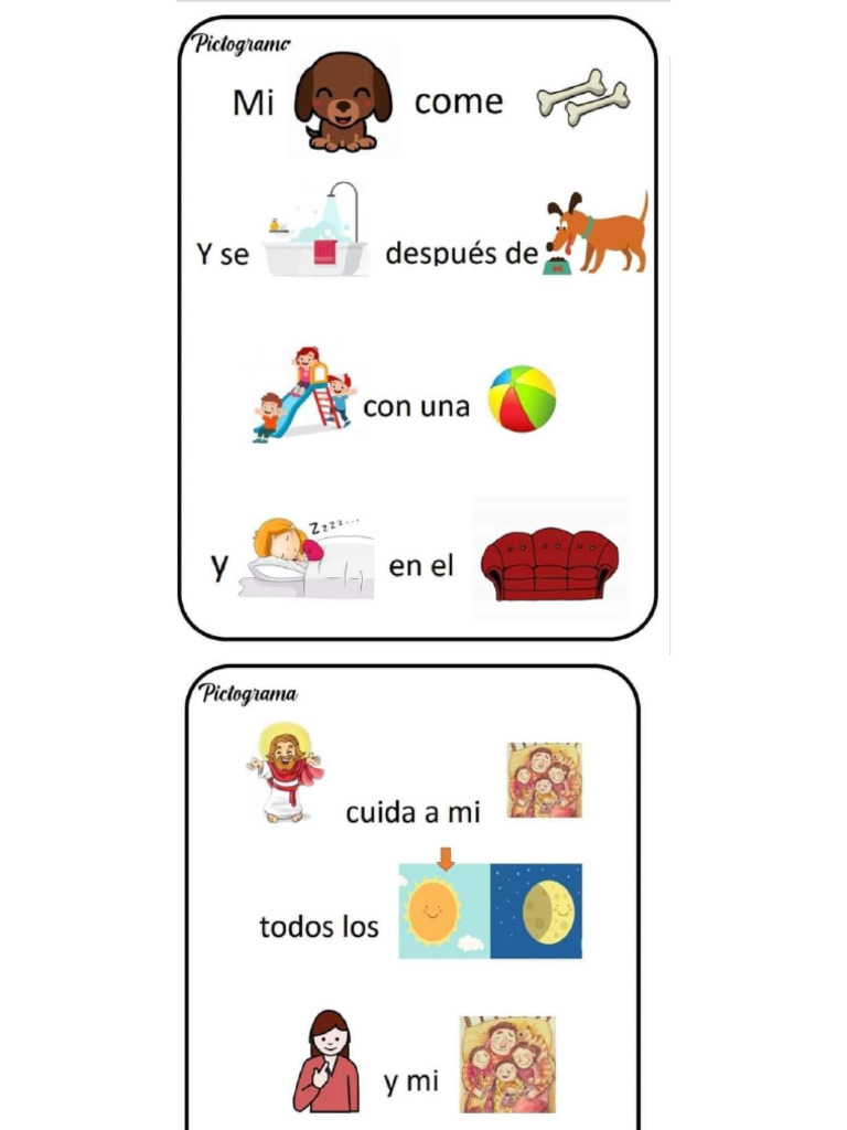 Cuentos Con Pictogramas | PDF