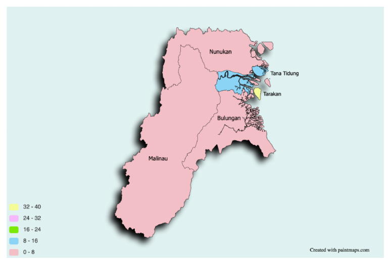 Kalimantan Utara Map Chart | PDF
