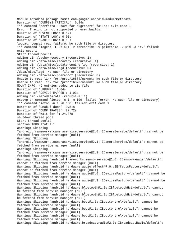 Bugreport RMX3834 TP1A.220624.014 2025 03 06 19 57 04 Dumpstate - Log 16806 | PDF | Utility ...