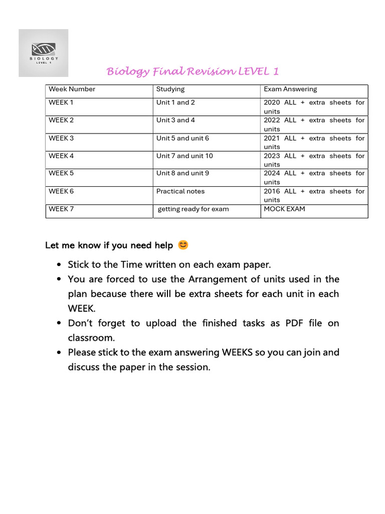 Level 1 Studyplan Final Pdf