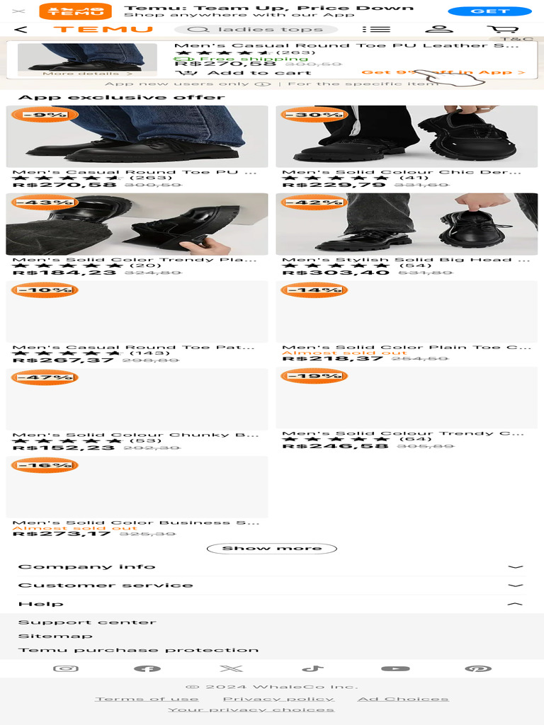 Men's Casual Footwear Discounts on Temu | PDF
