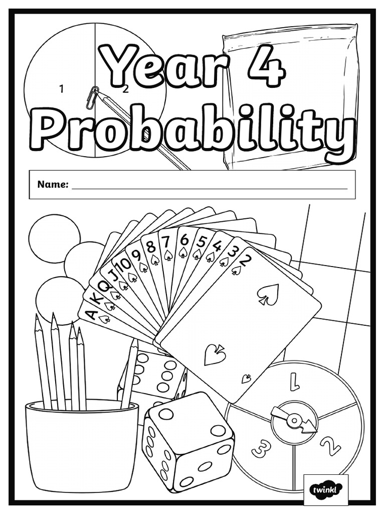 Au N 1736990945 Year 4 Probability Activity Workbook Ver 1 | PDF | Playing Cards | Probability