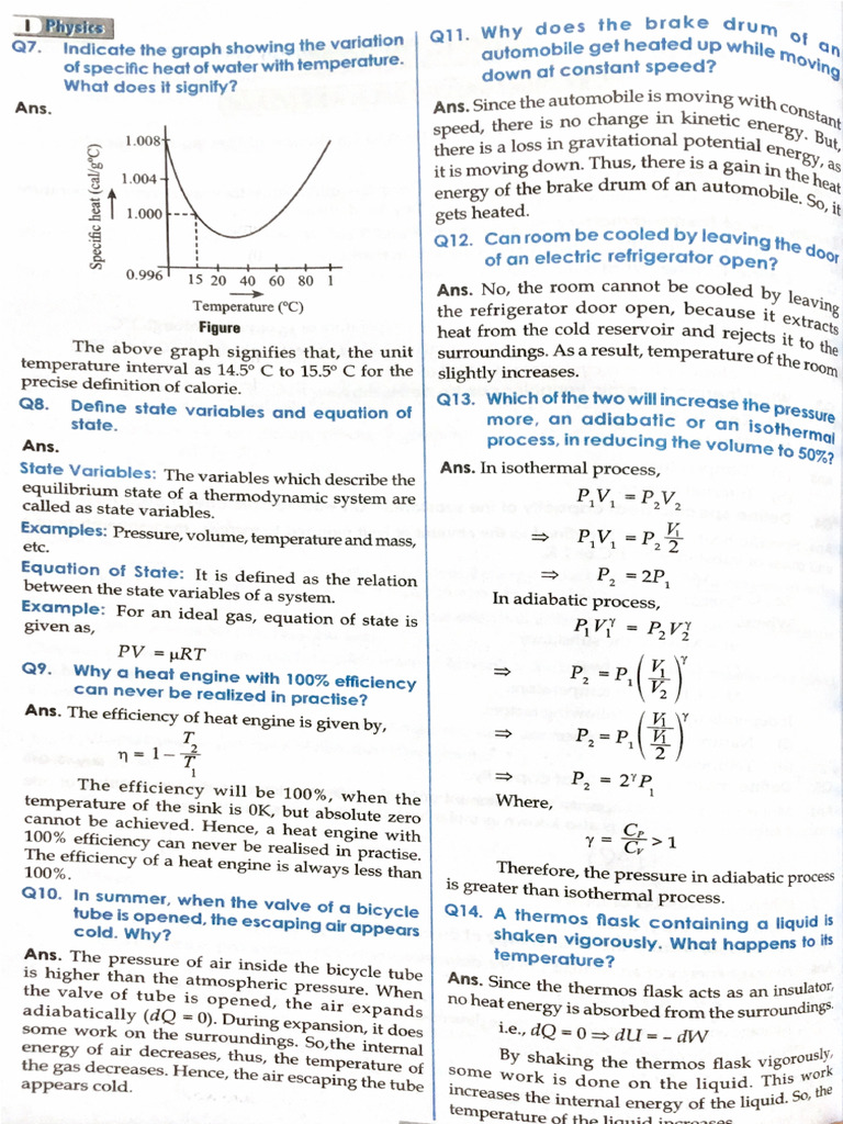 Class 11 Physics Vsaq.2 | PDF