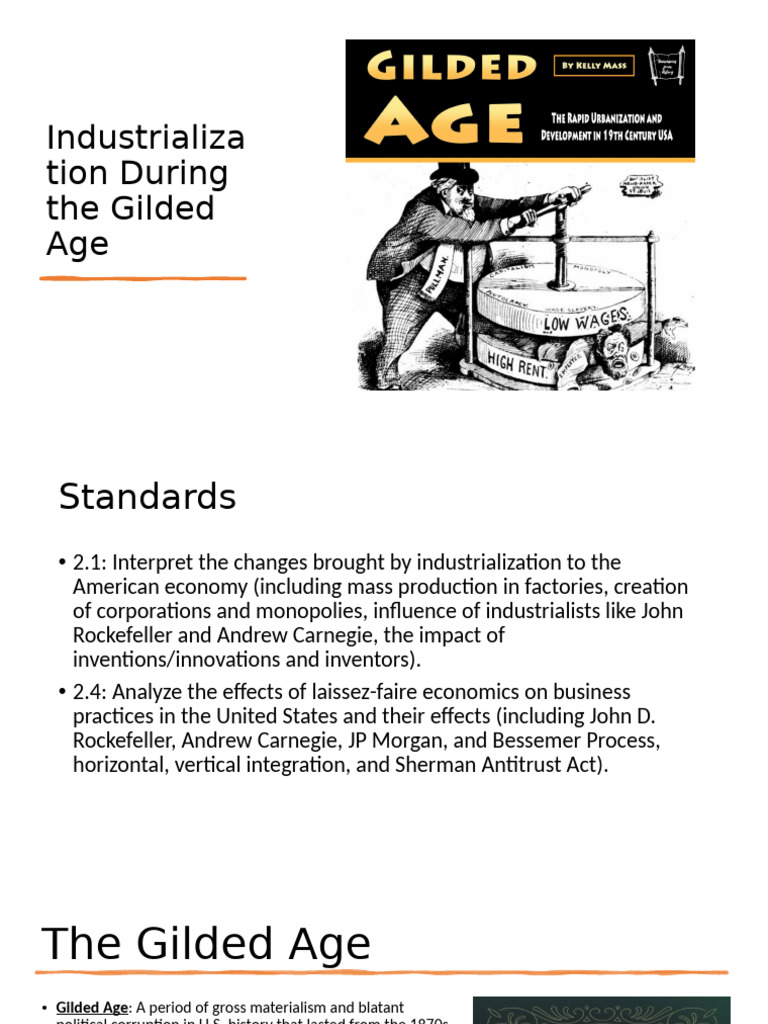 Industrialization in The Gilded Age Notes | PDF | Mass Production ...