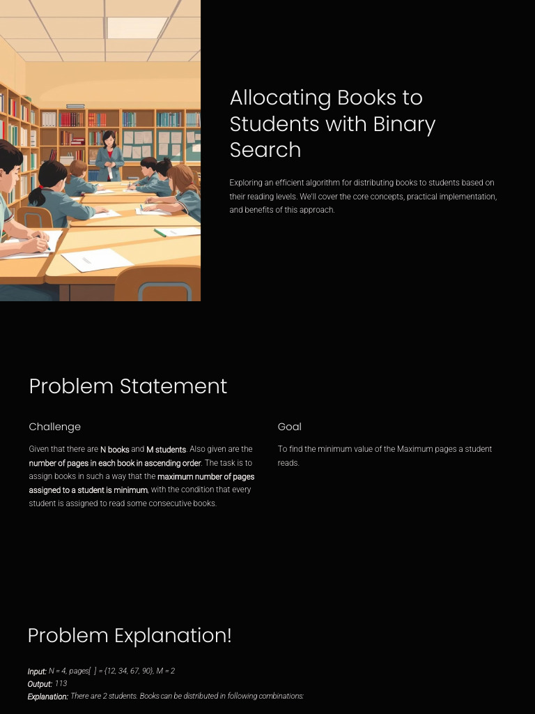 Allocating Books To Students With Binary Search | PDF | Namespace | Mathematical Logic
