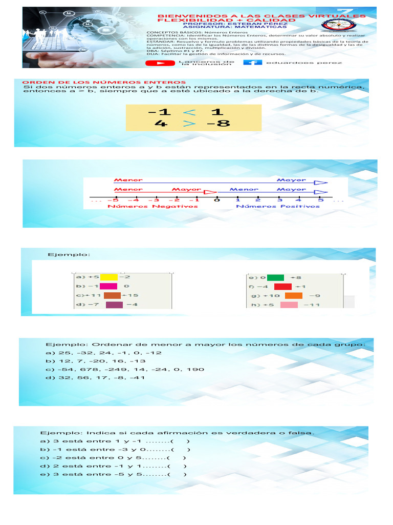 Clase 4 Orden de Los Numeros | PDF