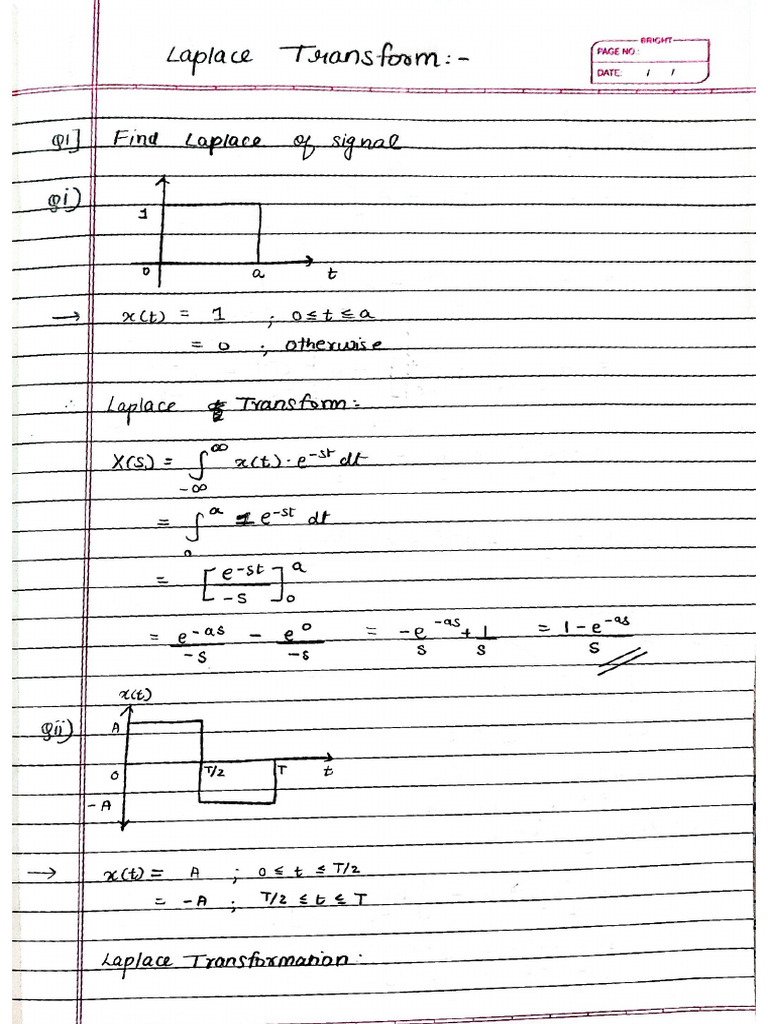 Laplace Transform | PDF