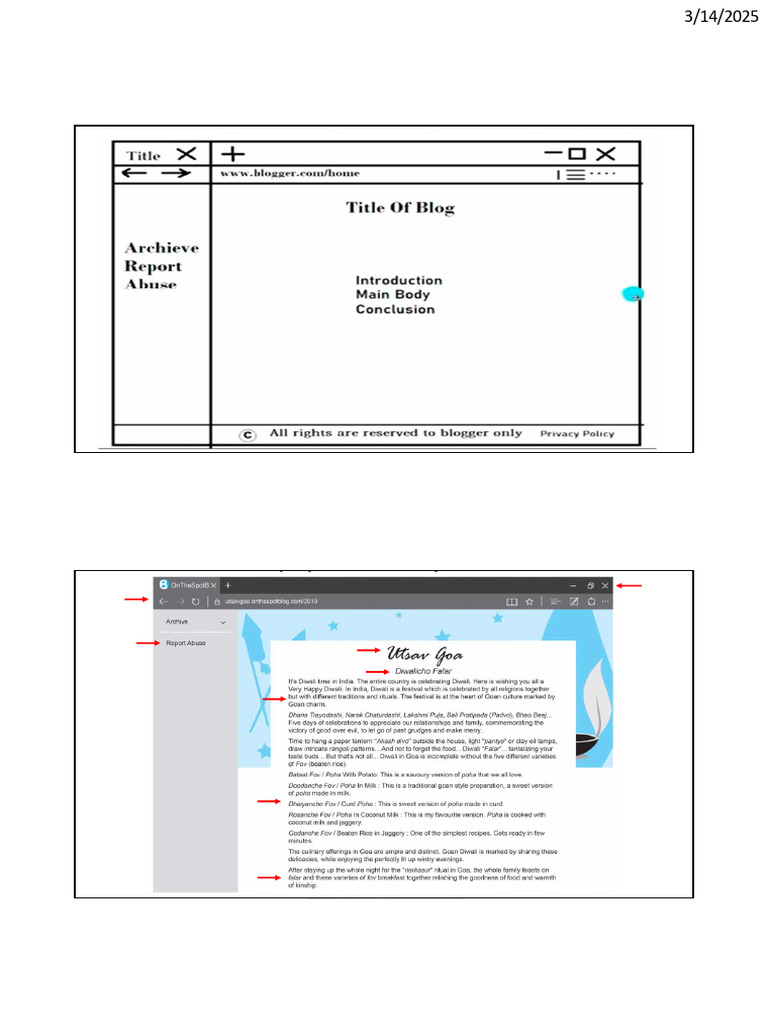 Sample of BLOG in Proper foramt | PDF