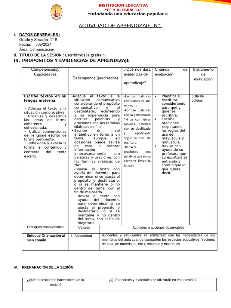 Actividad de Aprendizaje Comunicacion Grafia N | PDF | Aprendizaje | Comunicación