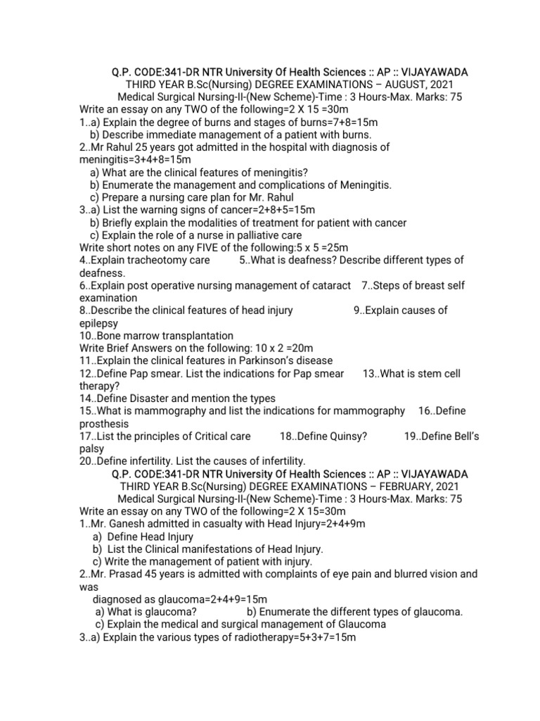 3rd Year Nursing-35p | PDF