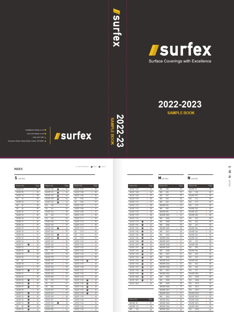 Surfex Interior Film Collection 2022-23 | PDF | Volatile Organic ...