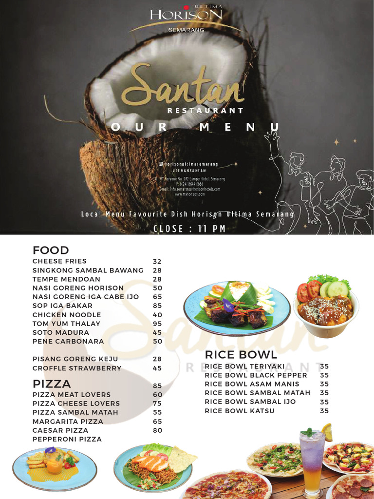 Menu Highlights at Horison Semarang | PDF