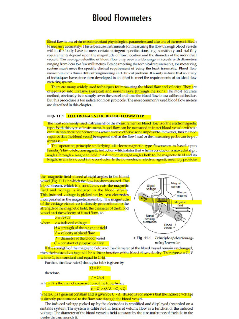 EM Blood Flow1 | PDF