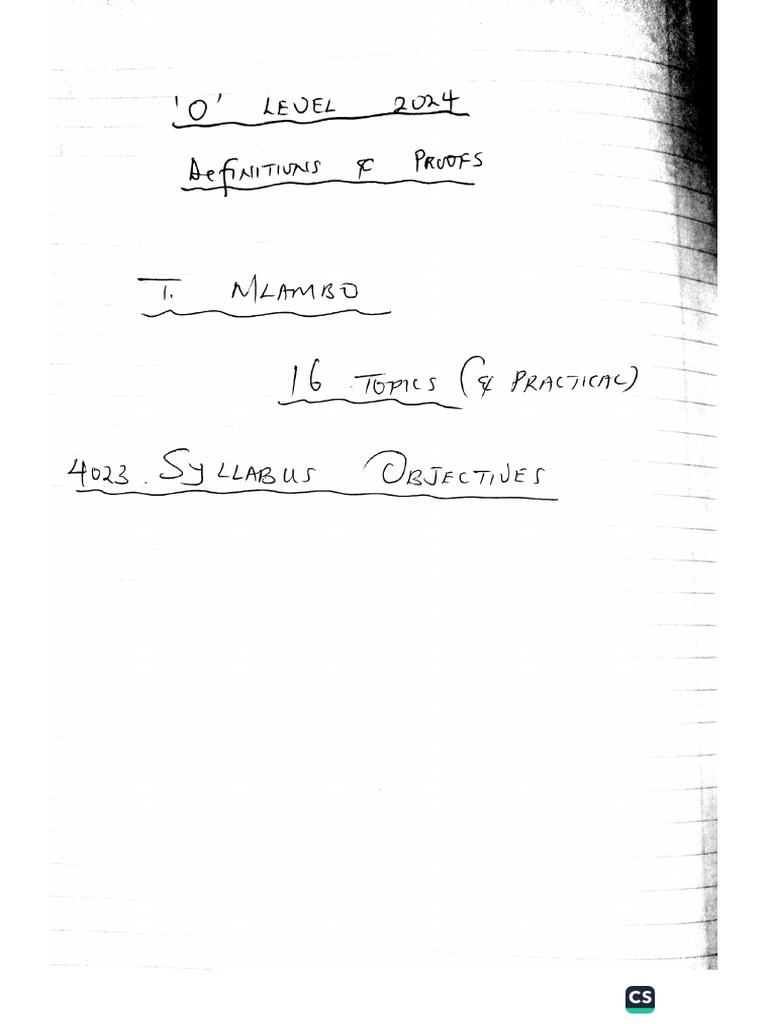 Tmlambo Obj by Obj 2 Form 4 | PDF