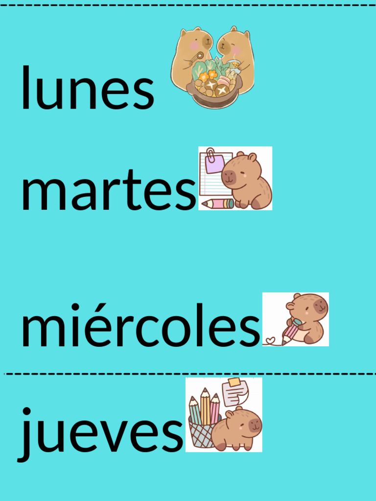 Días de la Semana: Guía Completa | PDF