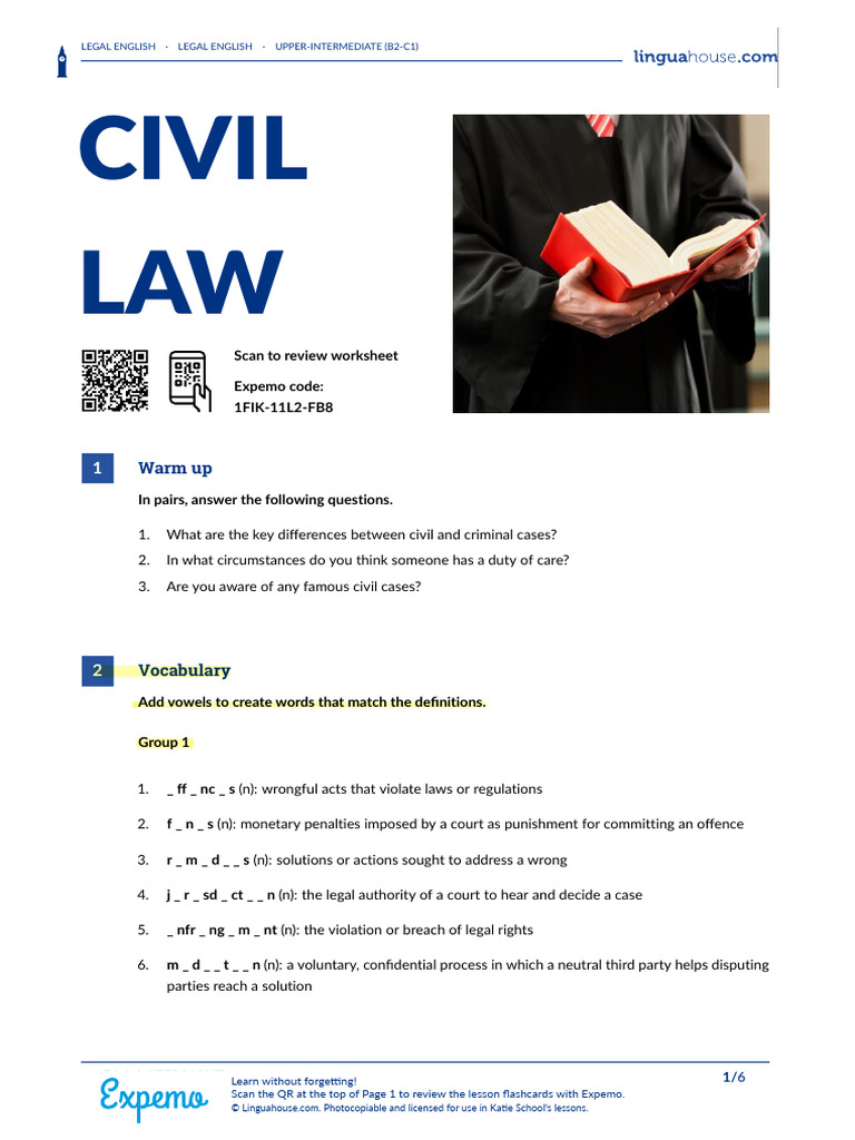Understanding Civil Law Concepts | PDF | Negligence | Justice