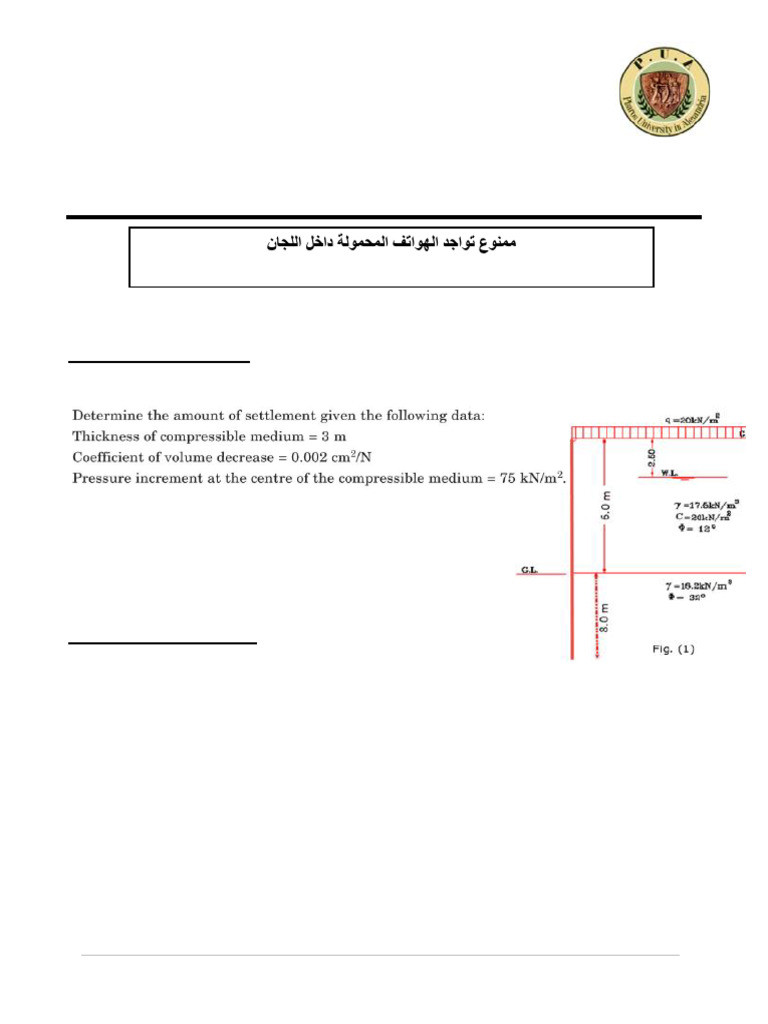 Answer-Mid-Term Exam ES309 - Spring 2023 | PDF | Deep Foundation | Porosity