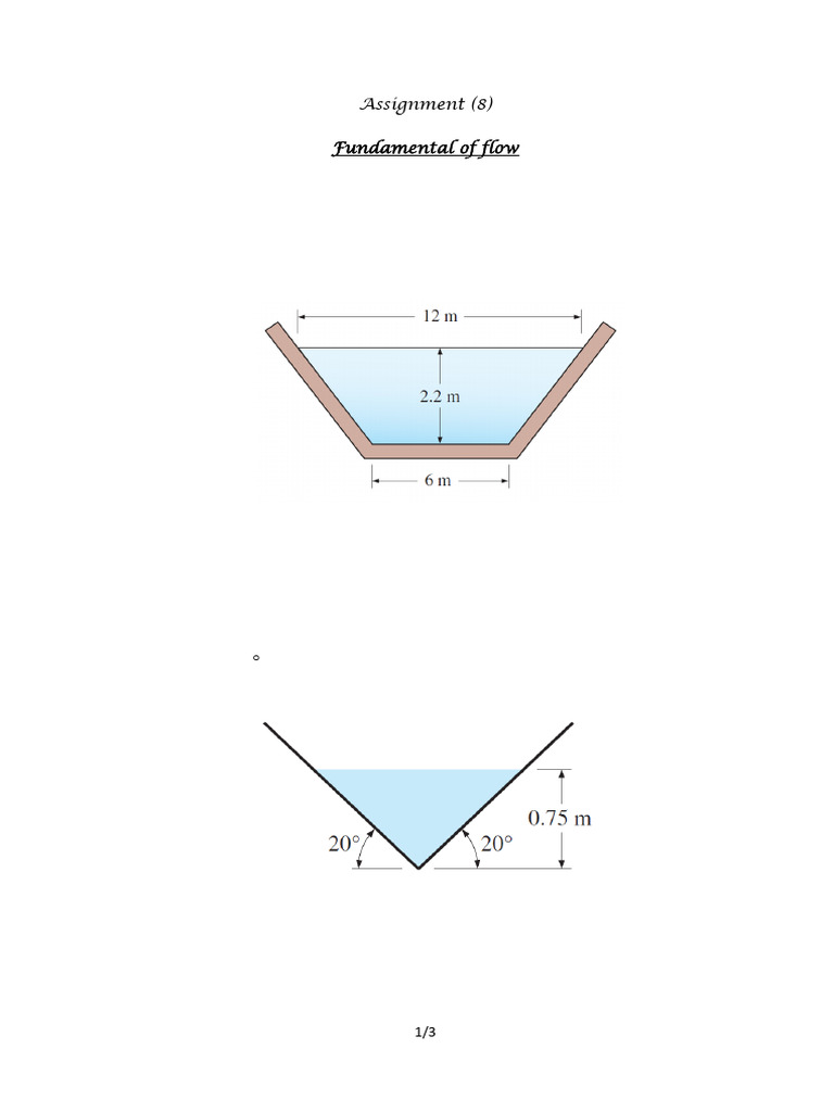 Trapezoidal Channel Flow Calculations | PDF | Building Engineering ...