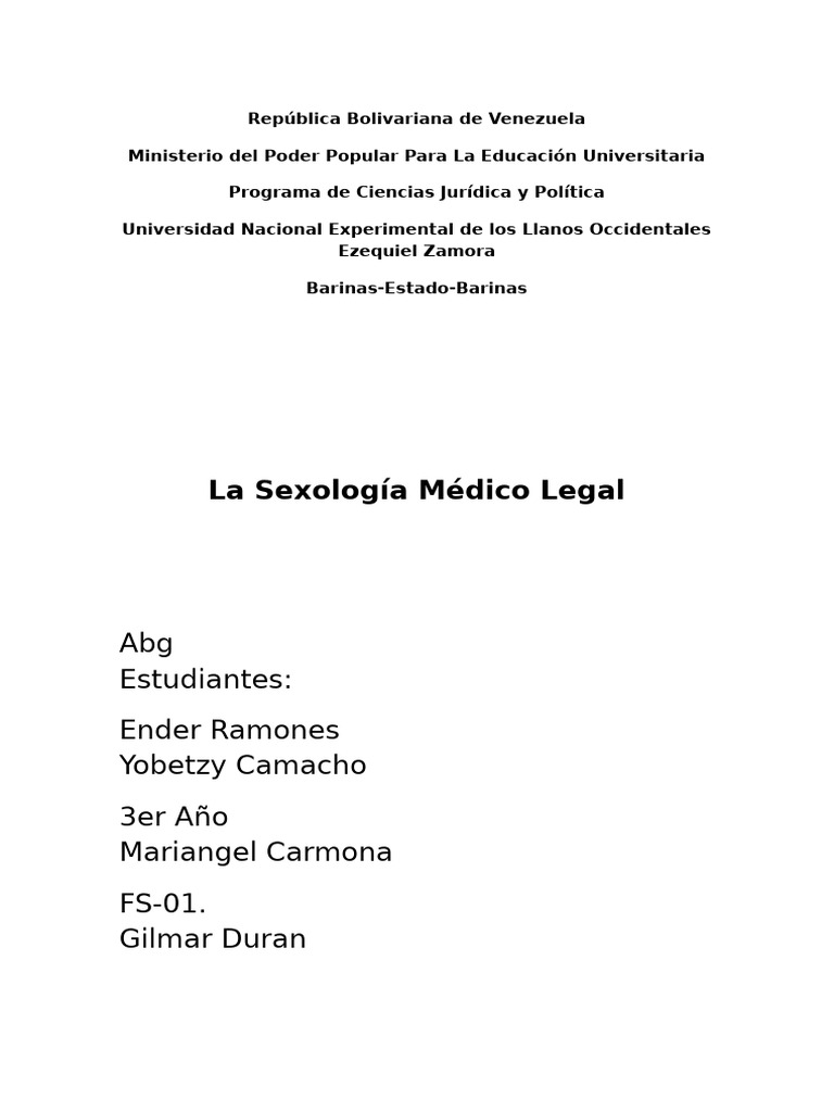 Medicina Legal | PDF | Sexo y la ley | La sexualidad humana