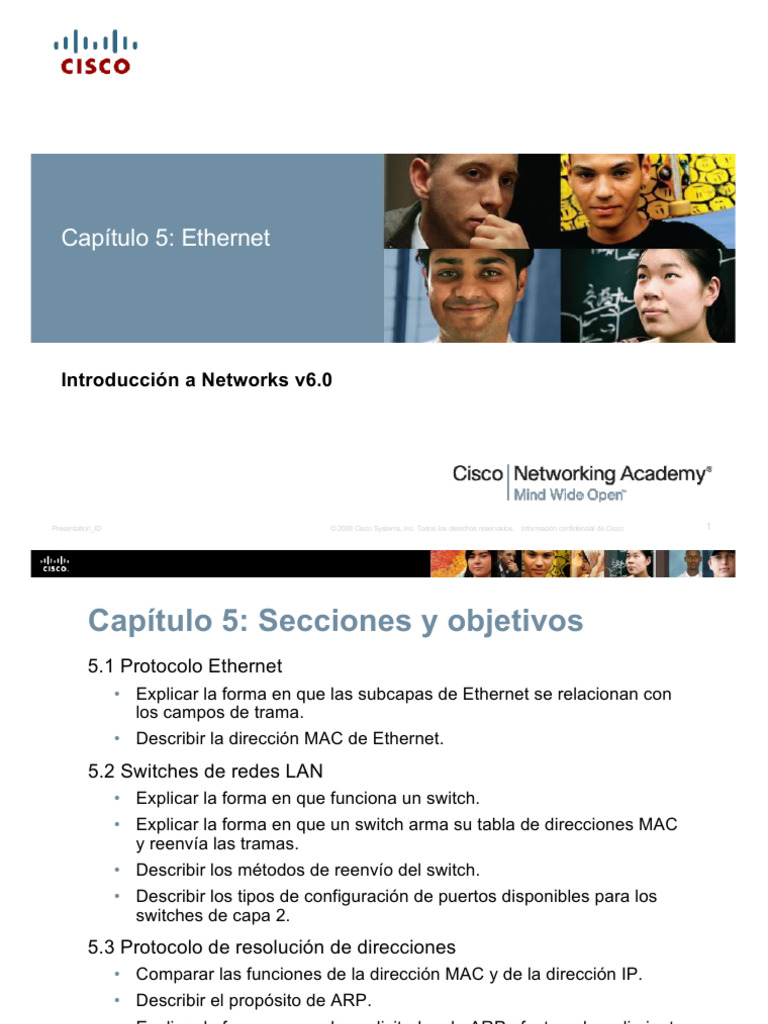 Capítulo 05-Ethernet | PDF | Conmutador de red | Protocolos de internet