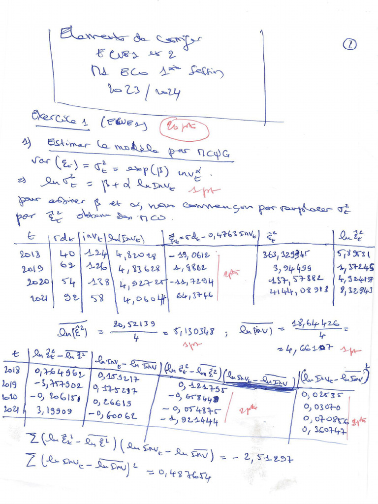 Element Du Corrigé Avec Le Barème | PDF