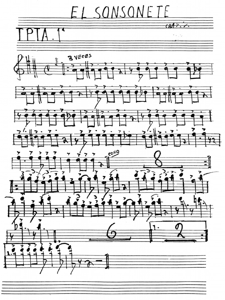 El Sonsonete Tpts | PDF
