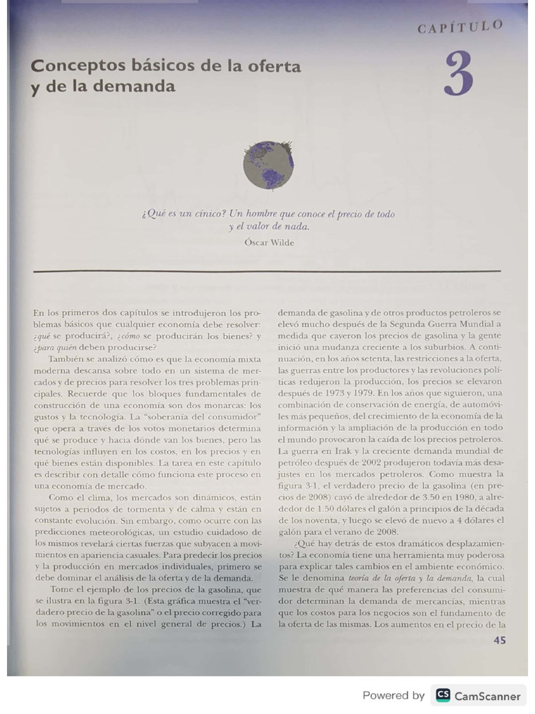 Libro Capítulo 3 Economía Oferta y Demanda | PDF