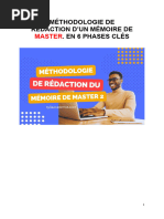 Guide du mémoire Master KEDGE 2024/2025 | PDF | Plagiat | Mémoire