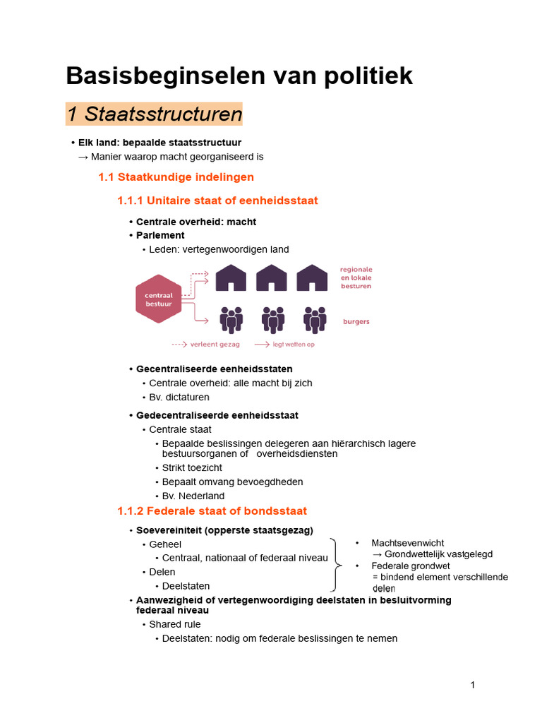 Hoofdstuk 6 - Basisbeginselen Van Politiek | PDF