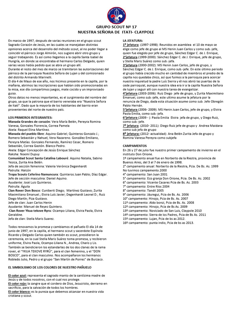 Historia Del Grupo2 | PDF