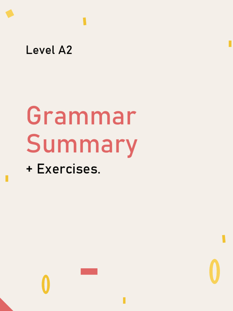 Life 2 - Grammar Summary | PDF