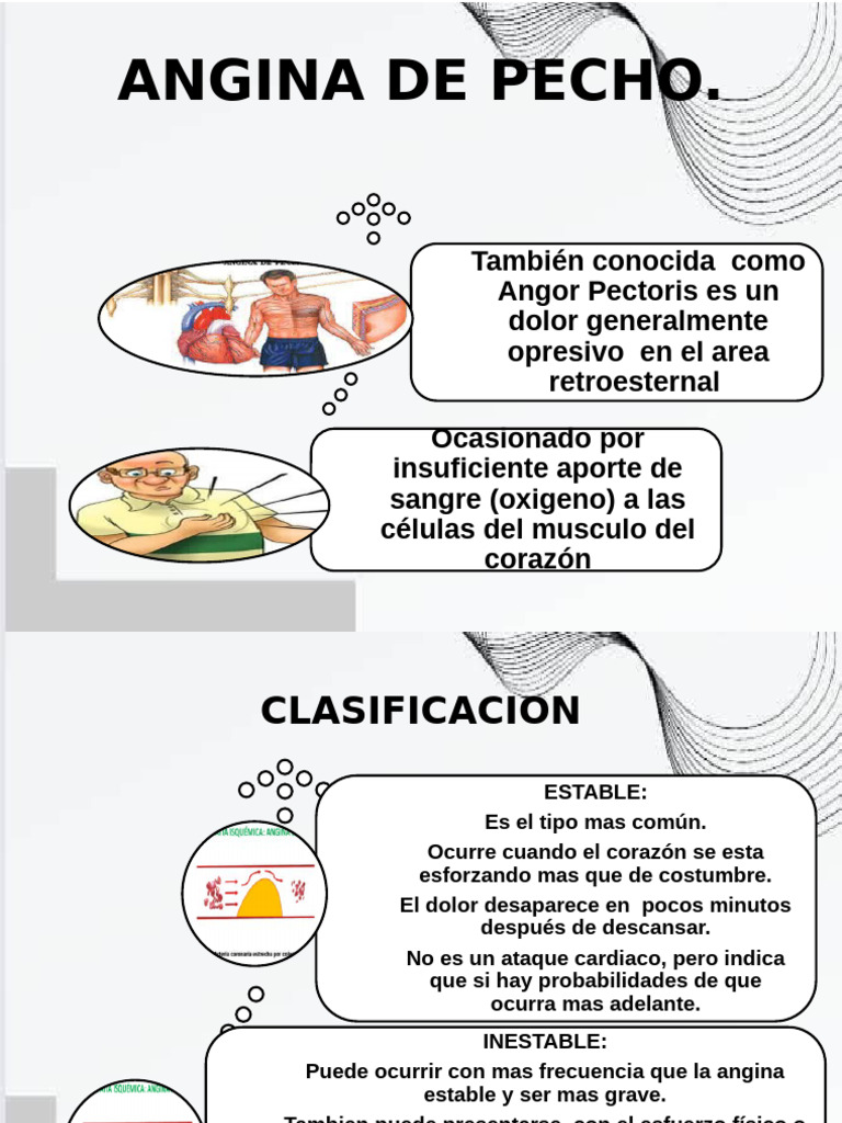 Tipos de Angina de Pecho: Guía Esencial | PDF