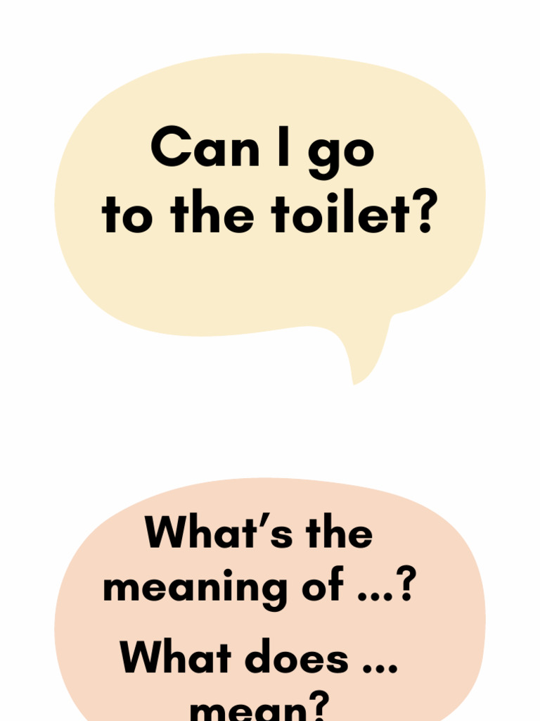 Classroom Language Speech Bubbles Set 2025 | PDF