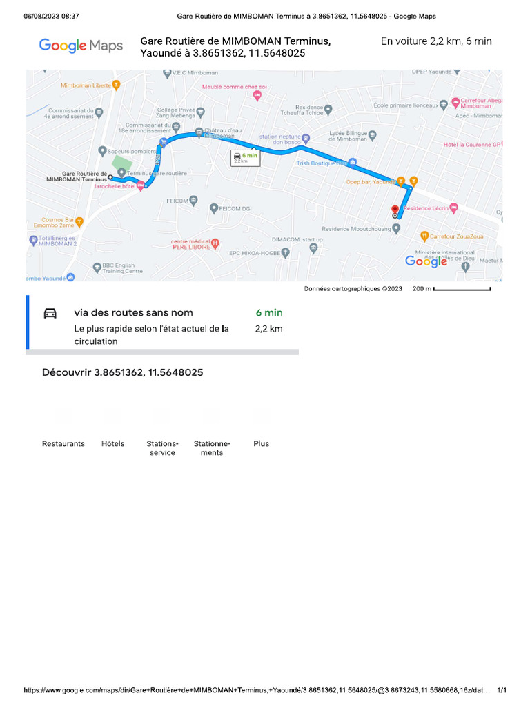 Plan de Localisation | PDF