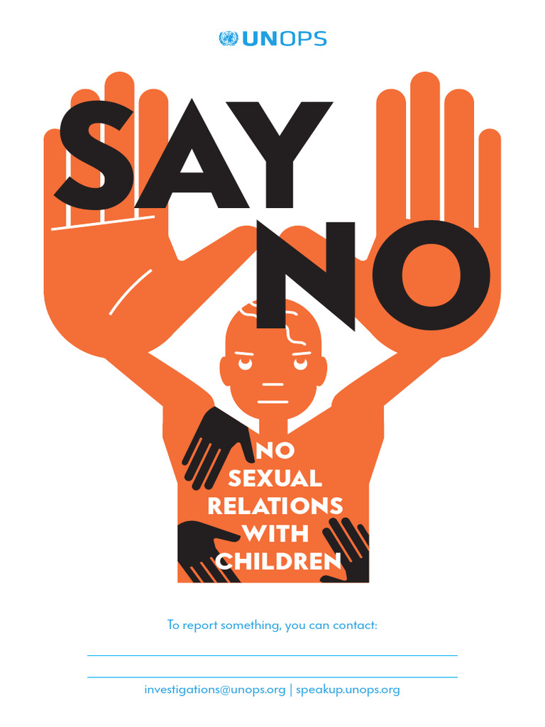 PSEAH Posters Say No En | PDF