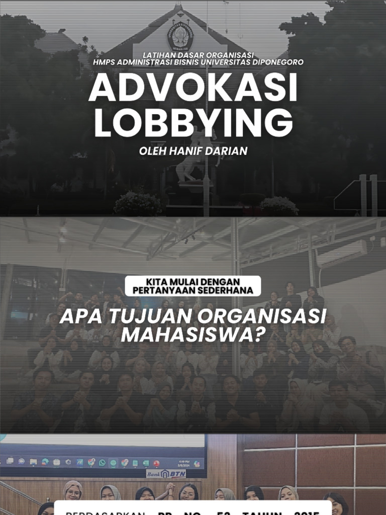 Advokasi Lobbying Ldo Hmps Adbis | PDF
