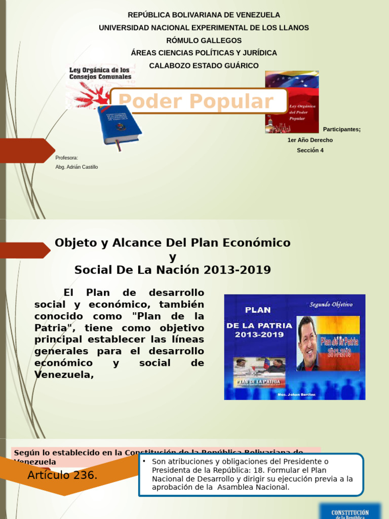 Poder Popular en Venezuela: Claves y Objetivos | PDF | Venezuela ...