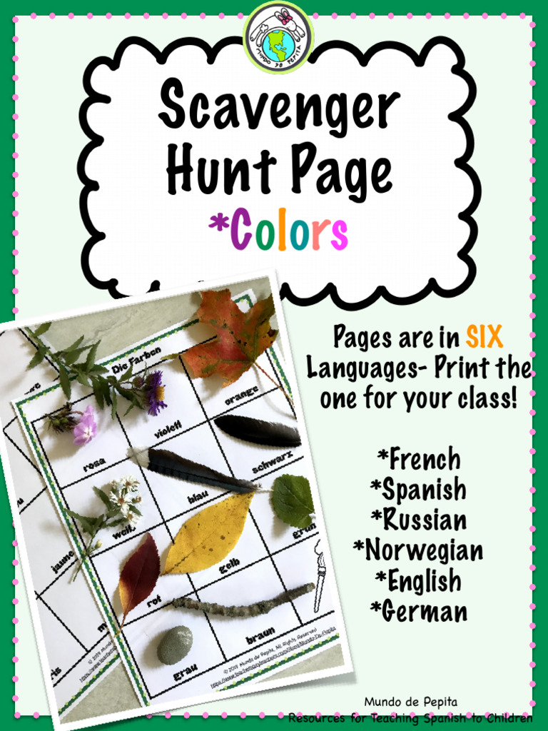 Scavenger Hunt Page | PDF